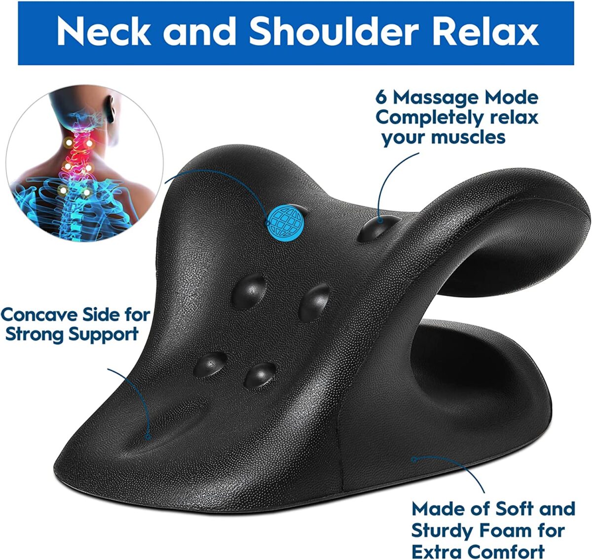 Guffo Neck and Shoulder Relaxer, Neck Cloud – Cervical Traction Device ...